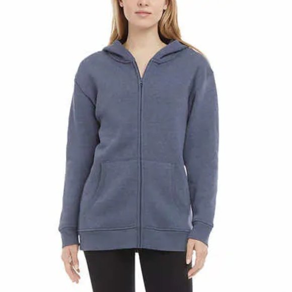 Danskin | Jackets & Coats | Nwt Danskin Ladies Full Zip Hoodie Blue ...